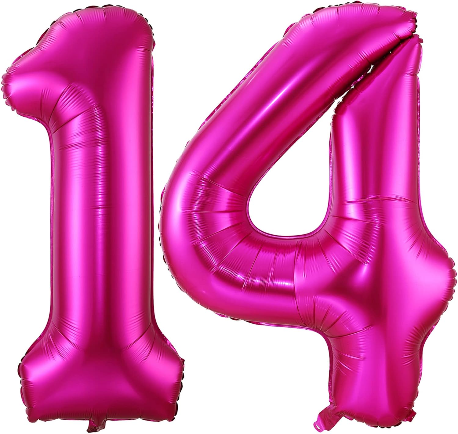 Amazon.com: Hot Pink 14 Balloon Numbers, 40 Inch 14th or 41st Birthday ...