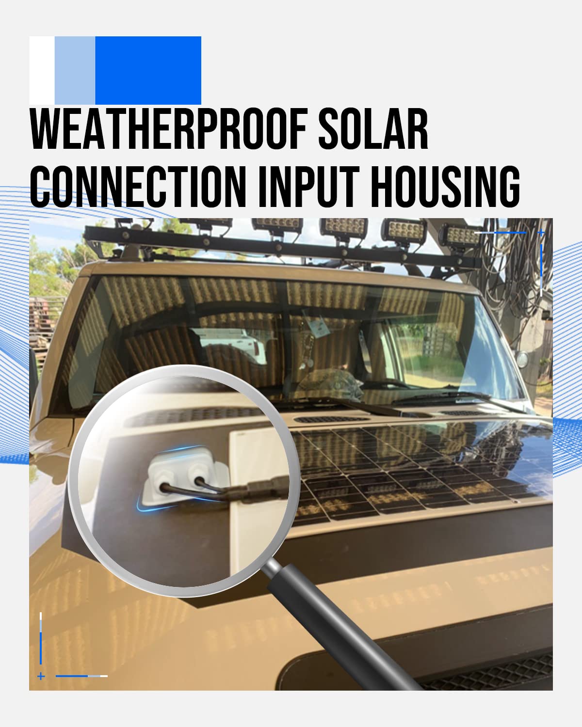 Snapklik.com : ABS Double Solar-Cable-Entry-Gland-Housing, Weatherproof ...