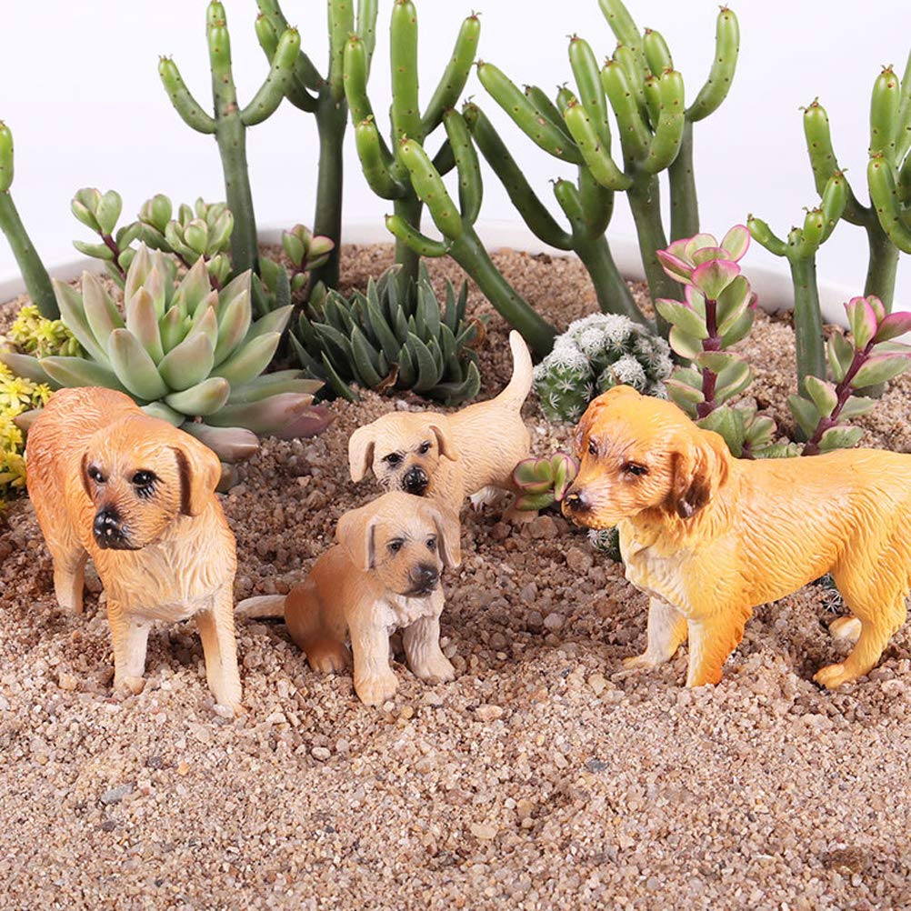 HOMNIVE Realistic Animal Figure - 10pcs Cute Puppy Figurines - Hand ...
