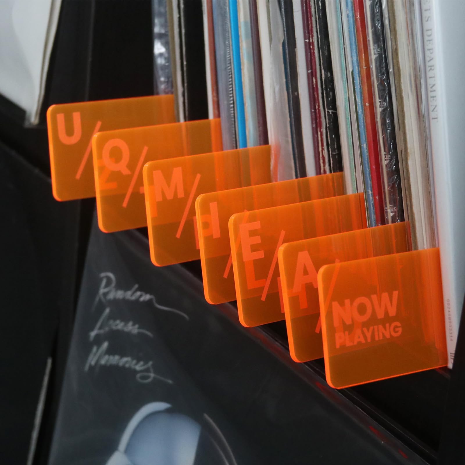 Pack of 26 x 7" inch Black Plastic Vinyl Single 45RPM A - Z Record ...