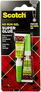 Scotch Super Glue Gel 0.7 oz (2gr.) per Tube | Clear color | Strong ...