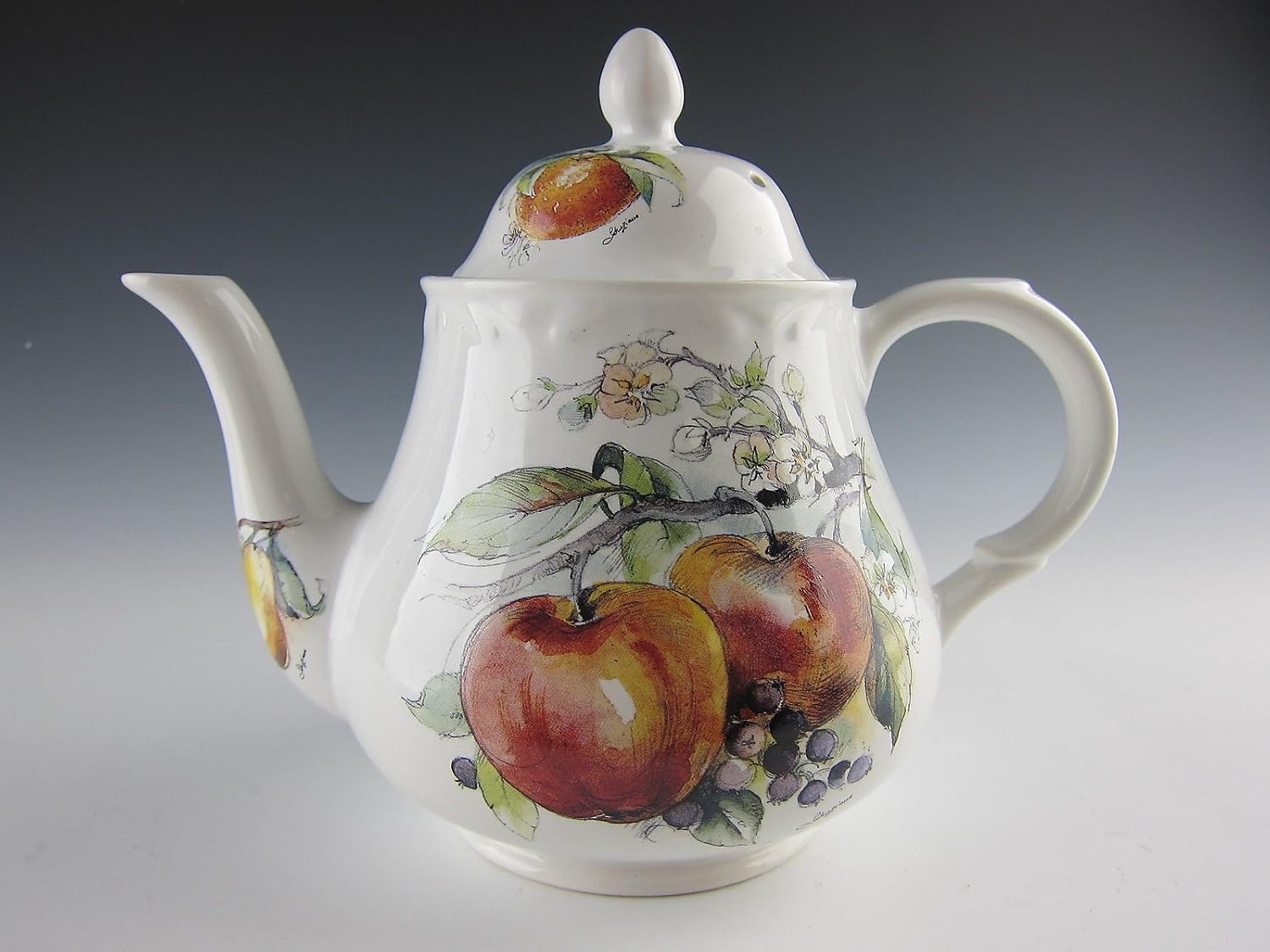 Amazon.com | Arthur Wood China Teapot Pattern 6420 Fruit design ...