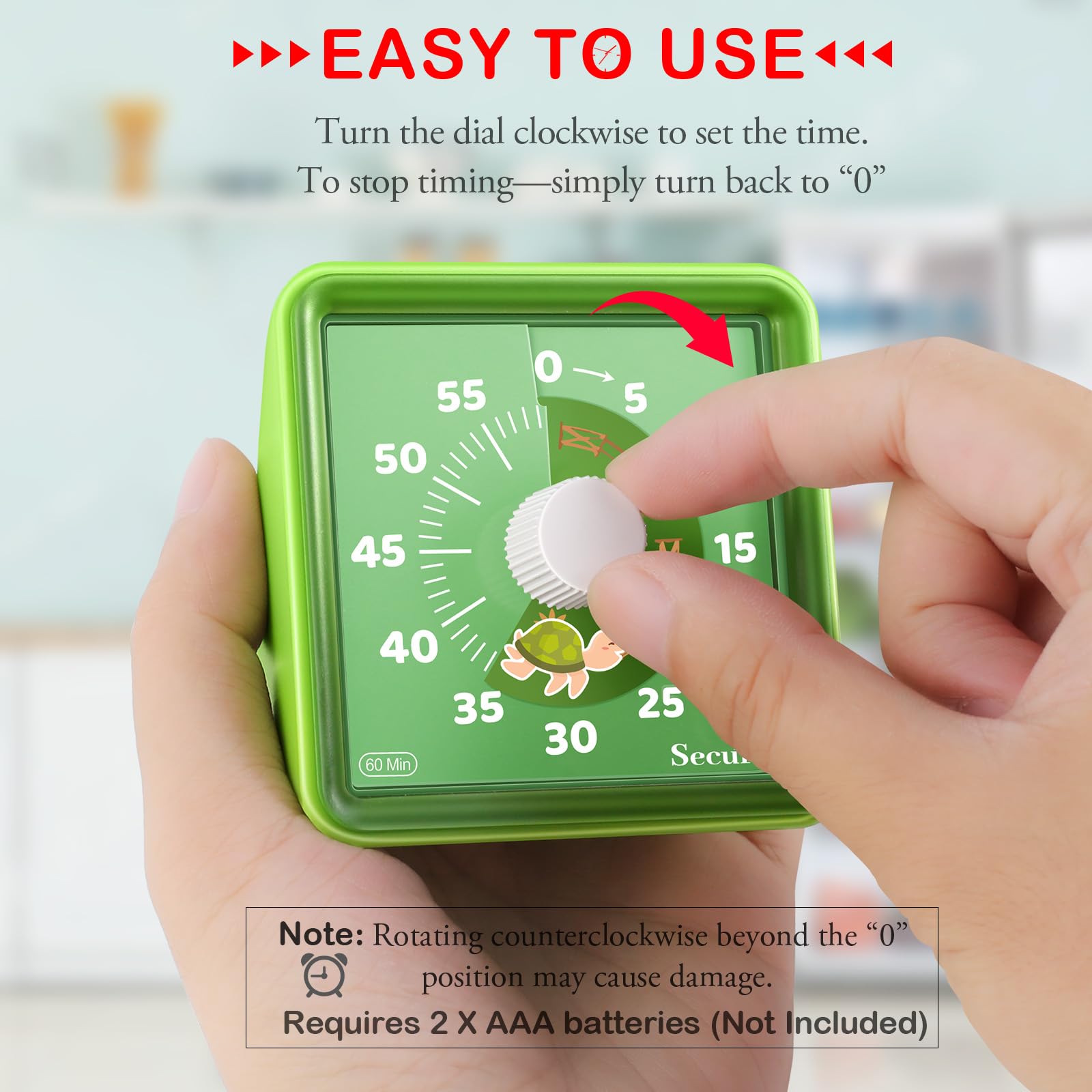 Snapklik.com : Secura 60-Minute Visual Countdown Timer For Kids ...