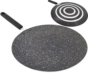 Indian Tawa Tava 30cm with Marble Coating Pan Roti Chapati Naan Hot ...