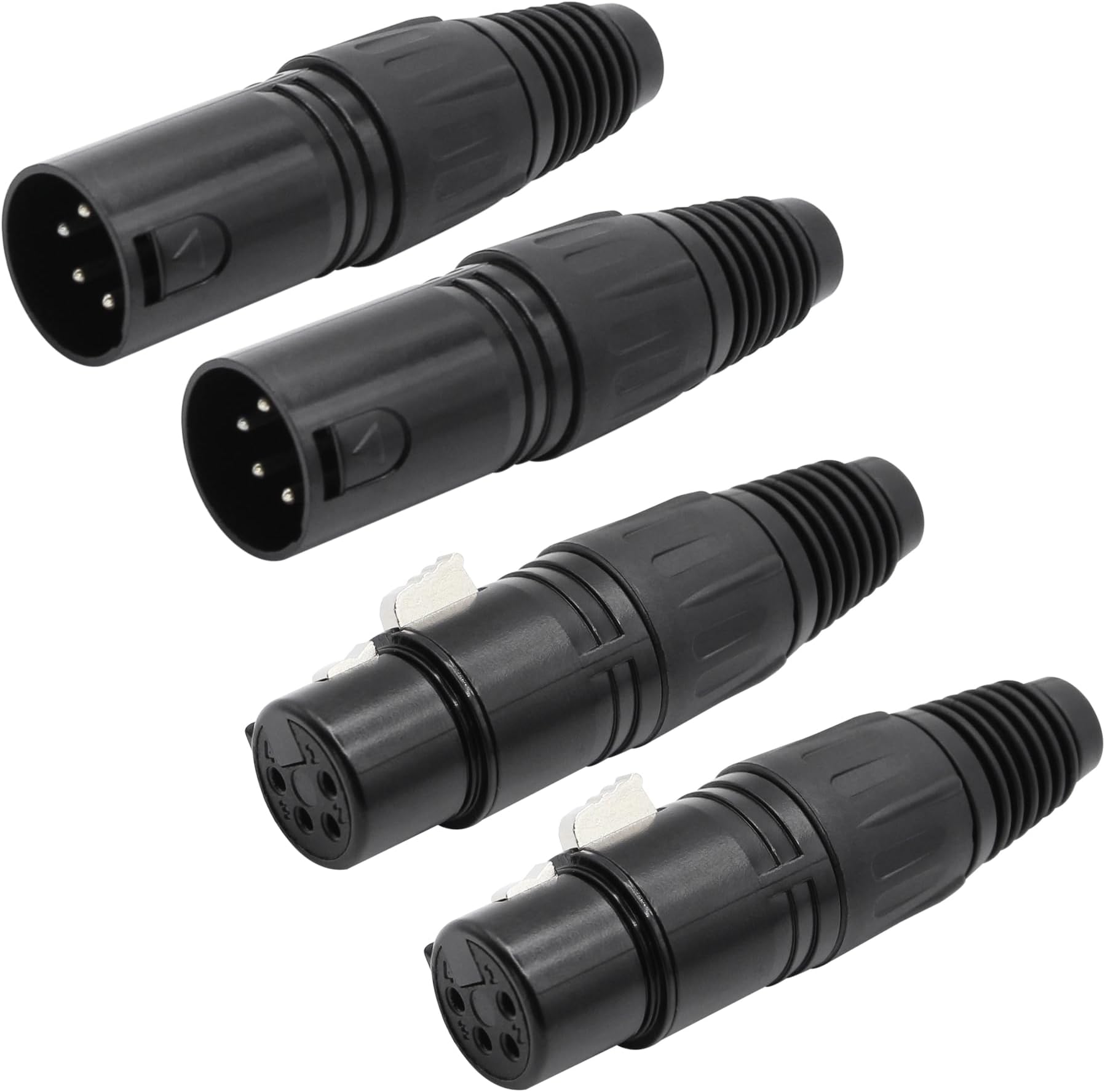 Amazon.com: Switchcraft TA4ML Mini 4-Pin Male Microphone XLR Plug with ...