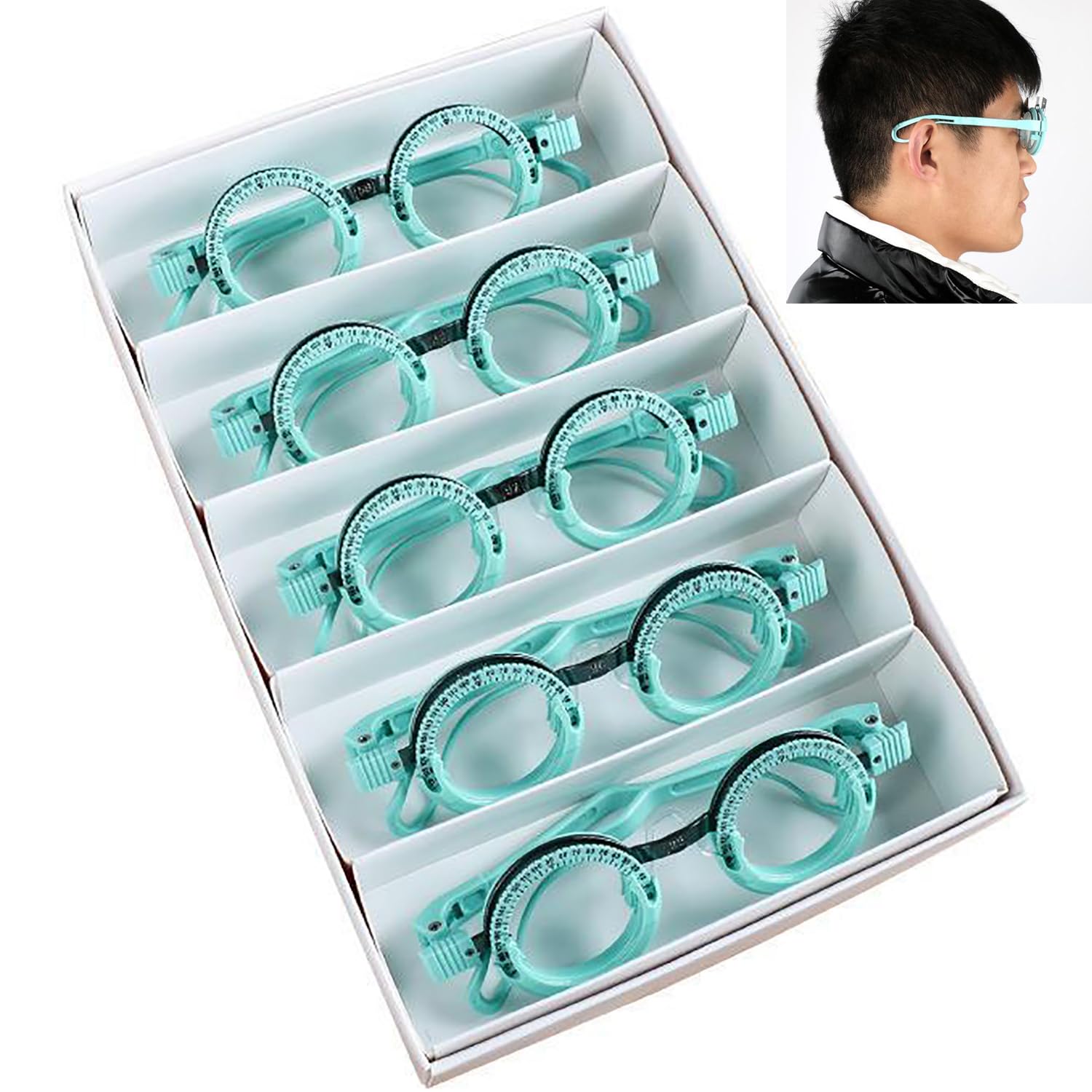 Buy BAIXDM Optometric Trial Frame, 5 Types of Interpupillary Distance ...