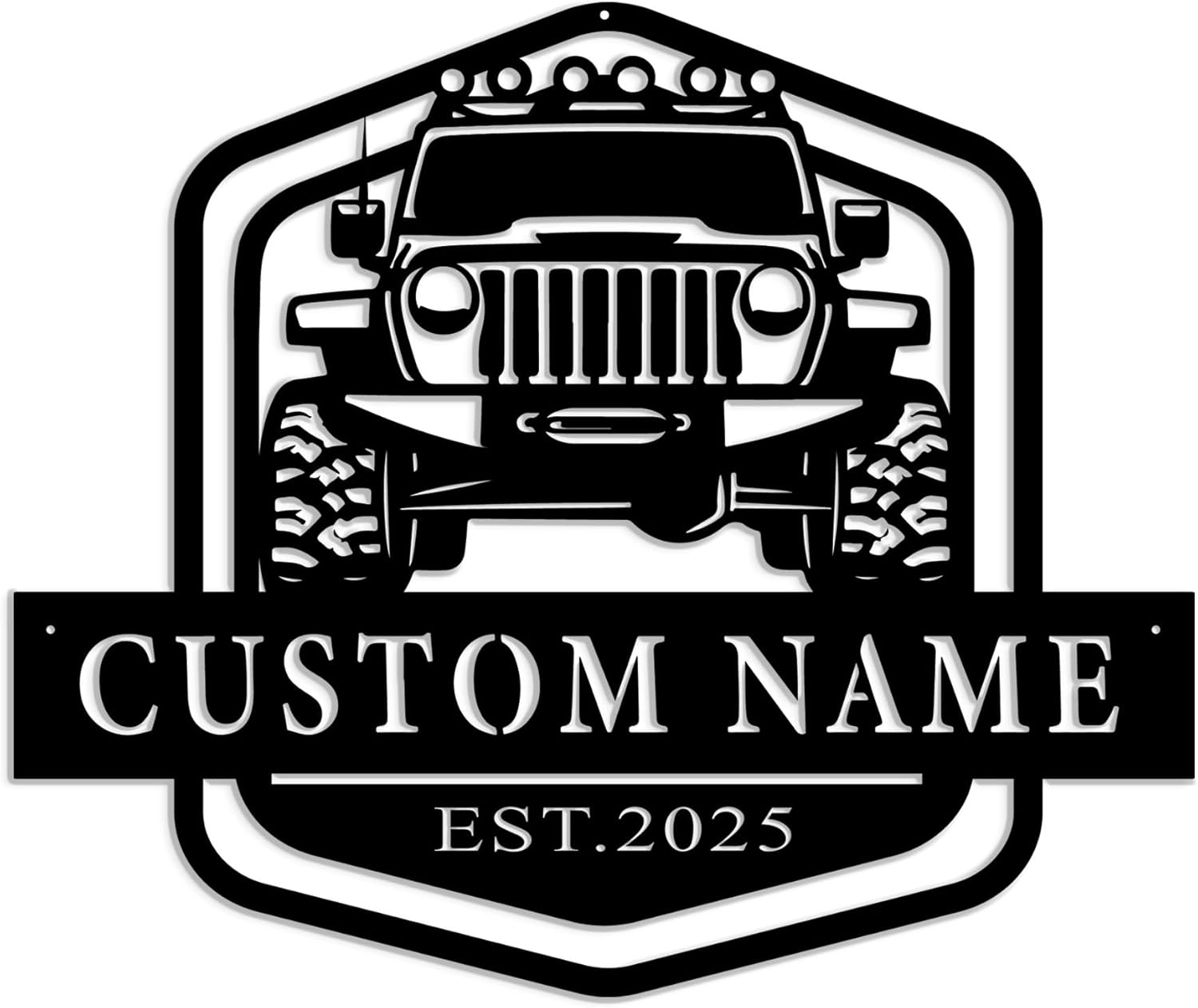 Amazon.com: Custom Name Off Road Wall Sign – Personalized Iron Metal ...