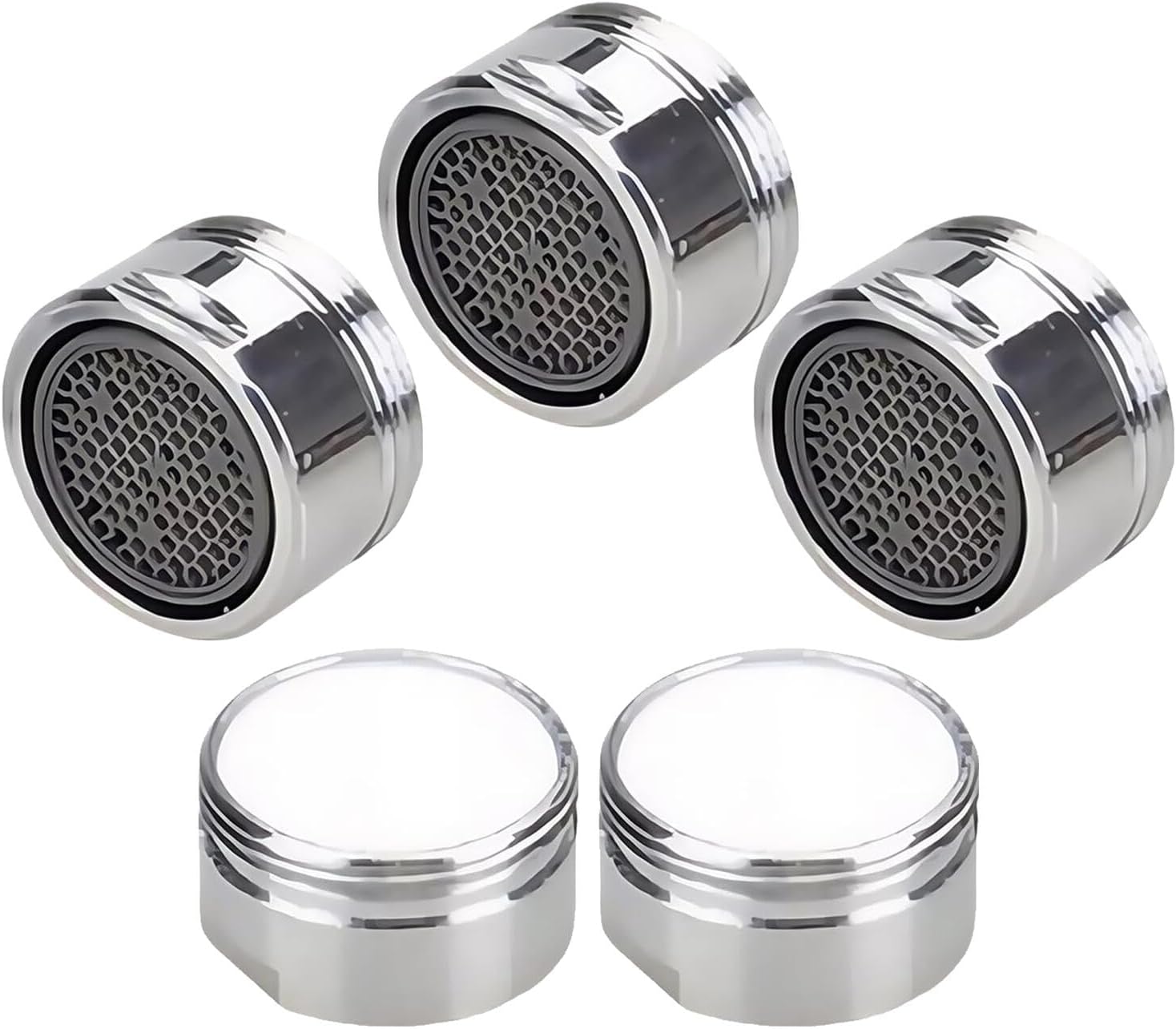5-Piece Tap Filter Set - Water Saver Spout Filter Mesh, Replacement ...