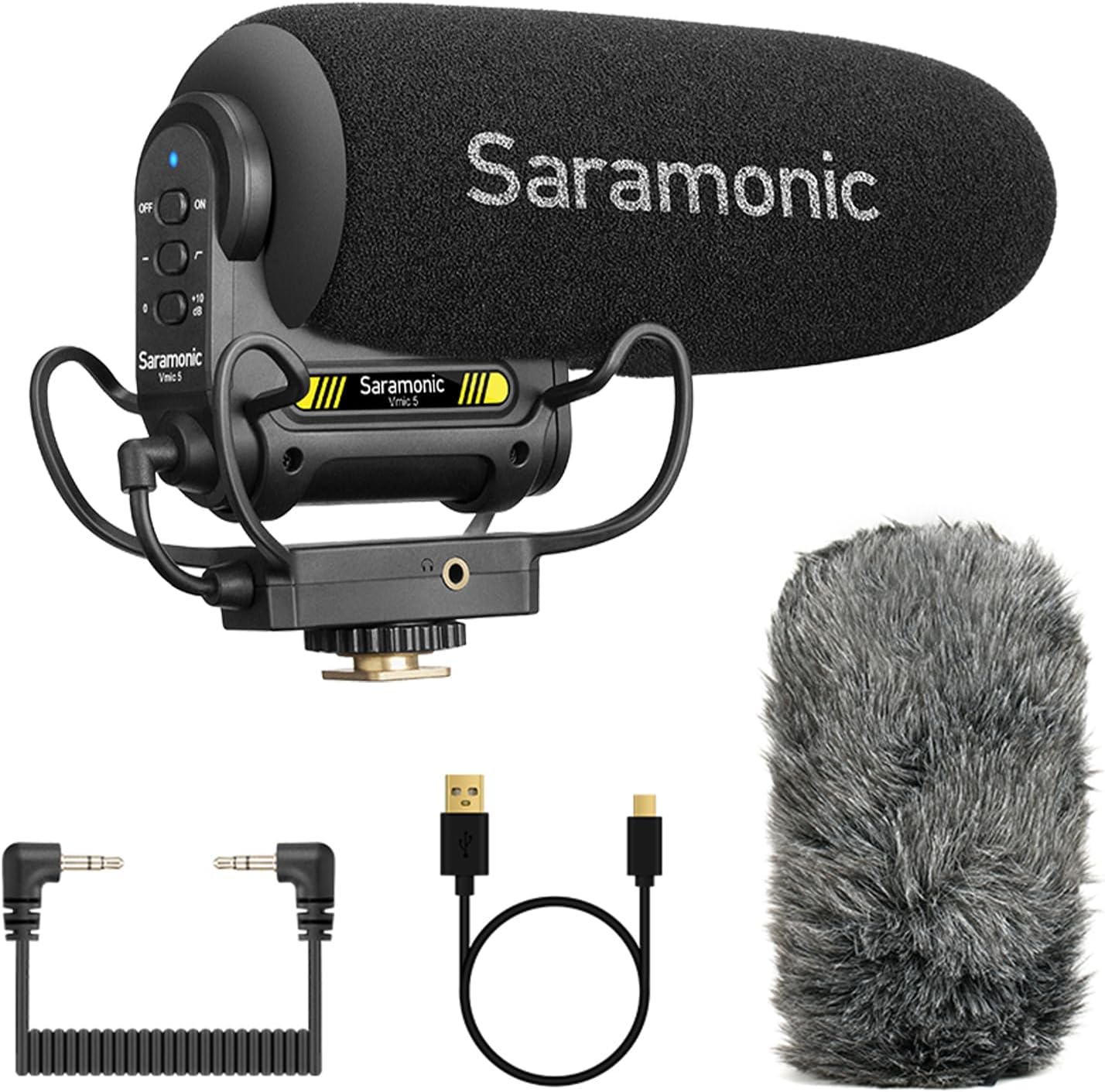 Amazon.com: Saramonic Vmic5 Micrófono de escopeta súper cardioide ...
