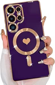 Amazon.com: Bonoma Magnetic Case for Samsung Galaxy S25 Ultra Compatible with MagSafe, Cute ...