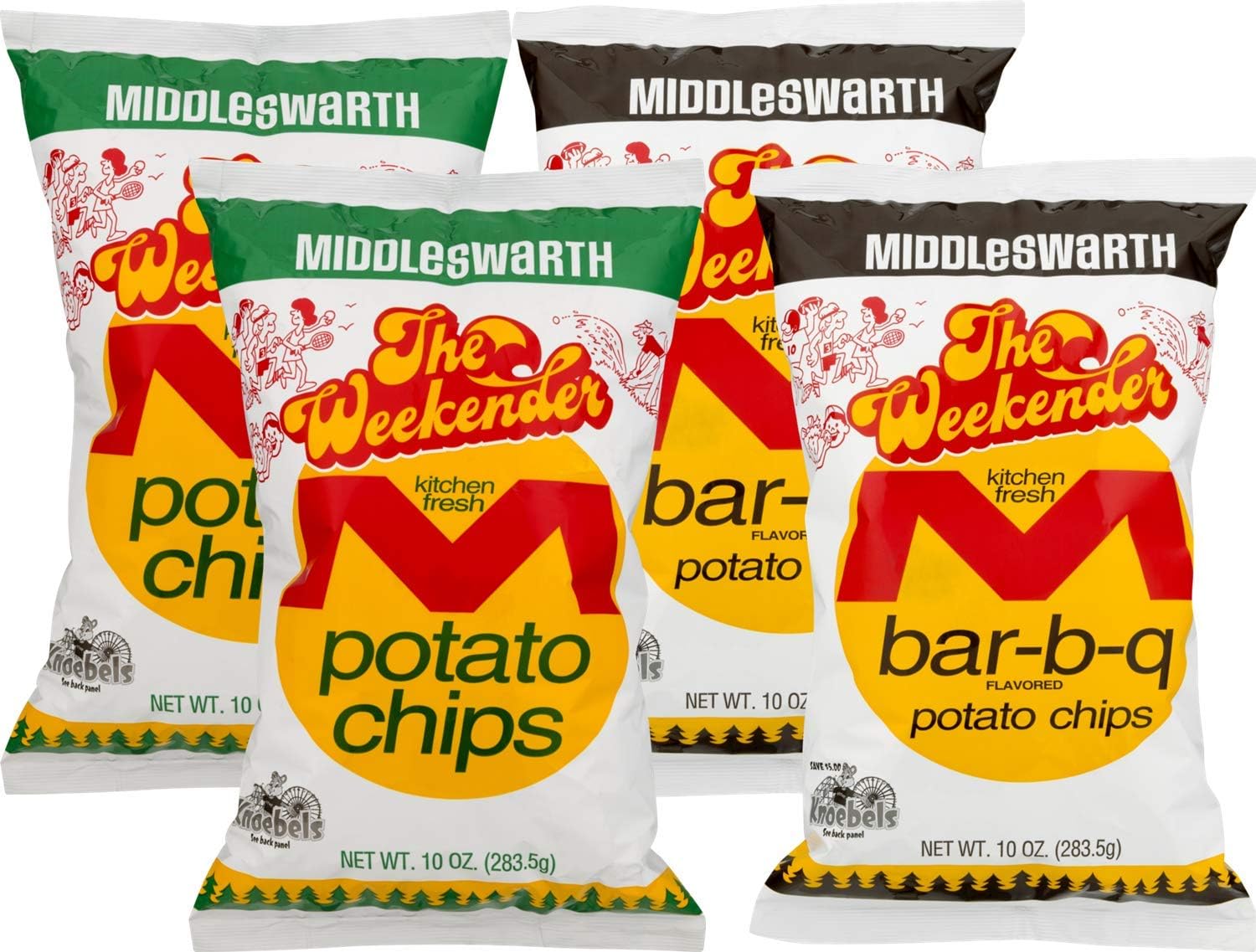 Amazon.com: Middleswarth Kitchen Fresh Potato Chips Bar-B-Q Flavored ...