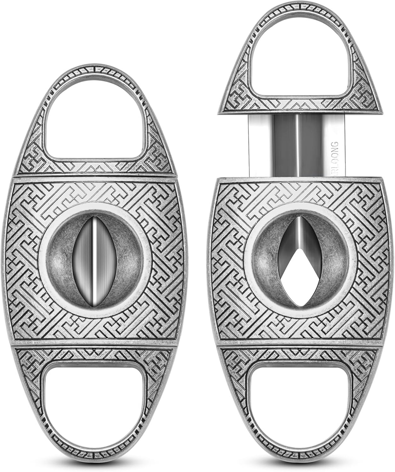 Amazon.com: V-Cut Cigar Cutter, Sharp Blade Stainless Steel Carved ...