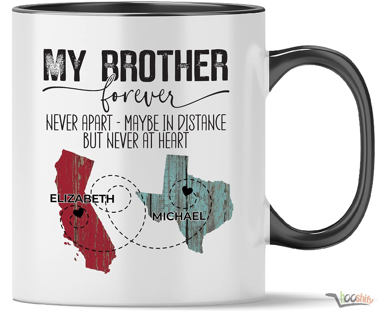 Amazon.com: Personalized My Brother Forever Mug from Brother and Sister ...