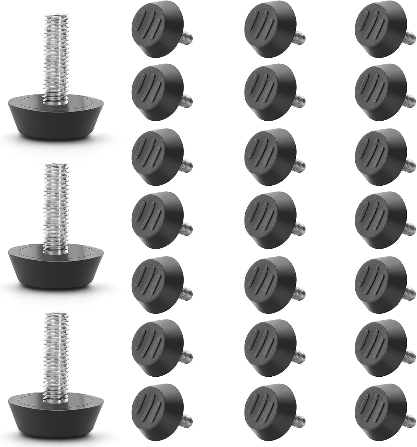 Amazon.com: Rierdge Leveling Foot Adjuster M6 x 15mm Screw in Threaded ...