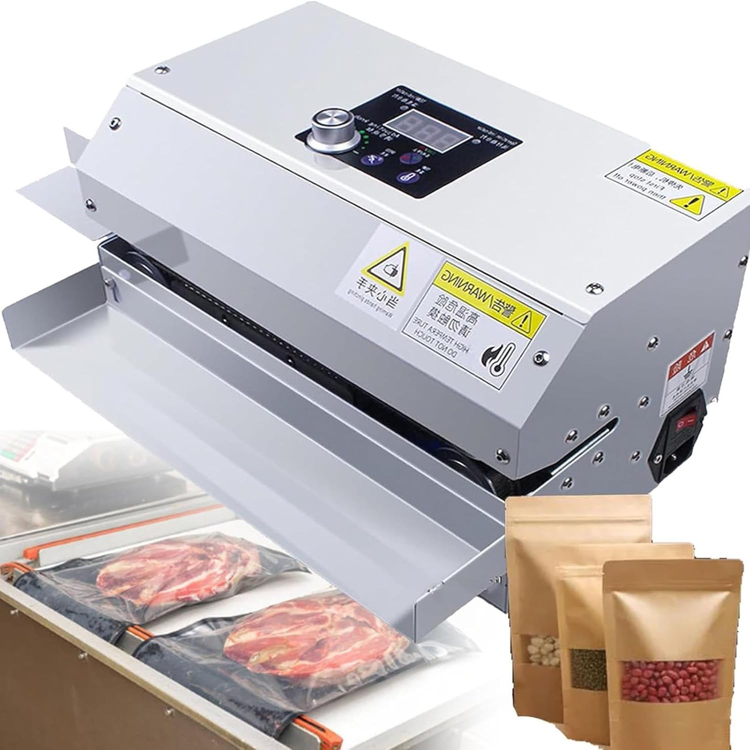 Amazon.com: Sealing Machine Automatic Horizontal Continuous Plastic Bag ...