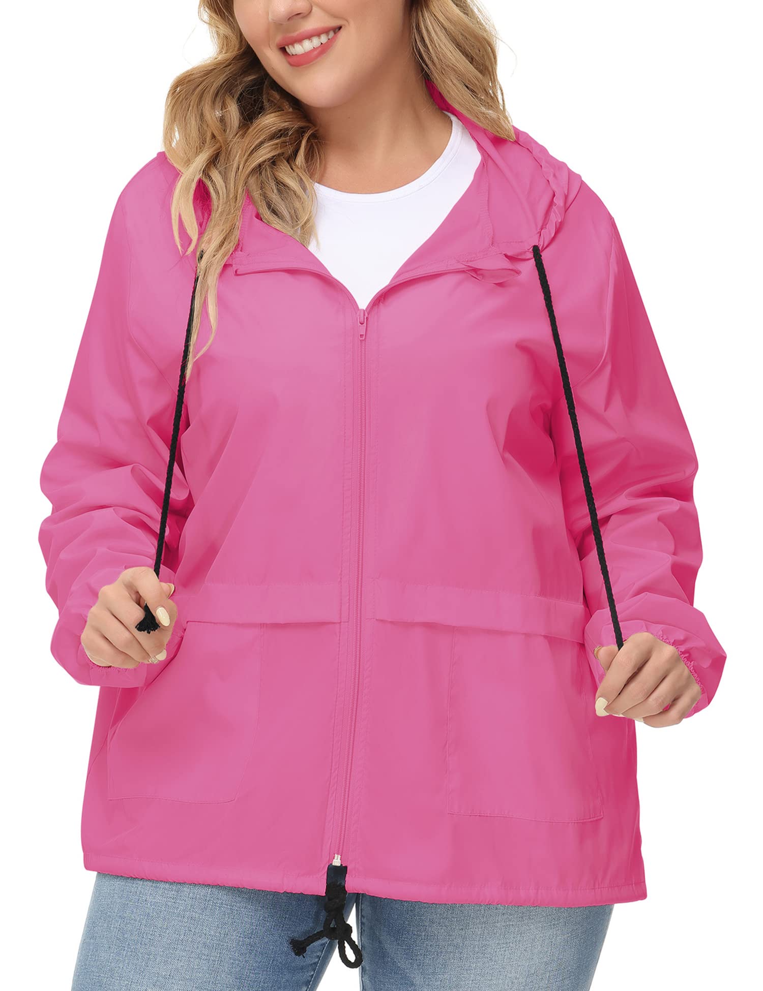 Snapklik.com : Avoogue Plus Lightweight Raincoat Womens Waterproof ...