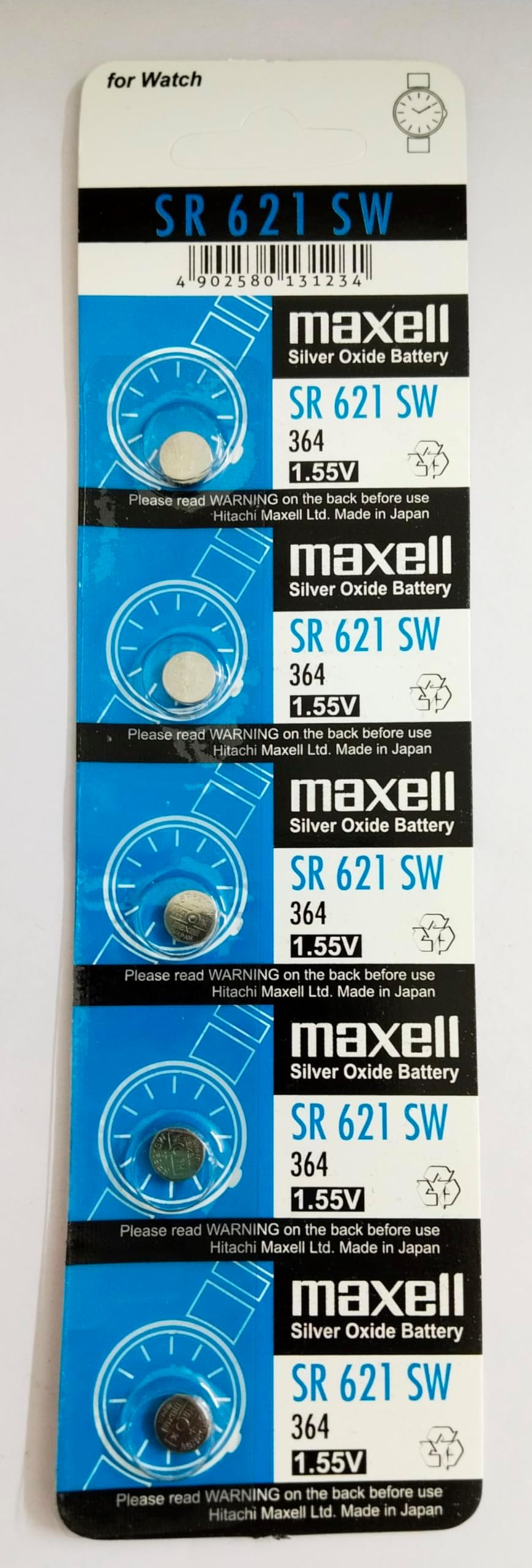 Atom SR626SW 377 Battery Compatible for Titan, Sonata, Fossil, Fastrack ...