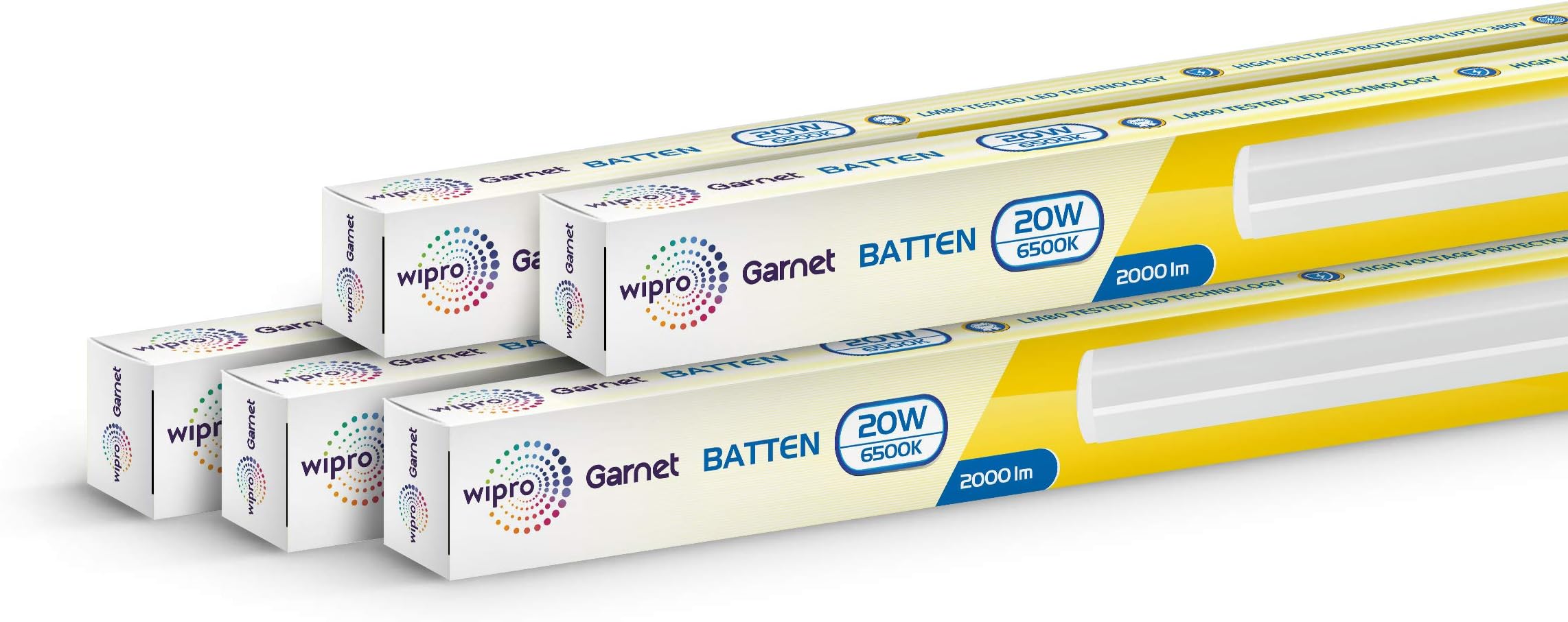 wipro Garnet 20W LED Batten for Living Room & Bedroom | Bright & Energy ...