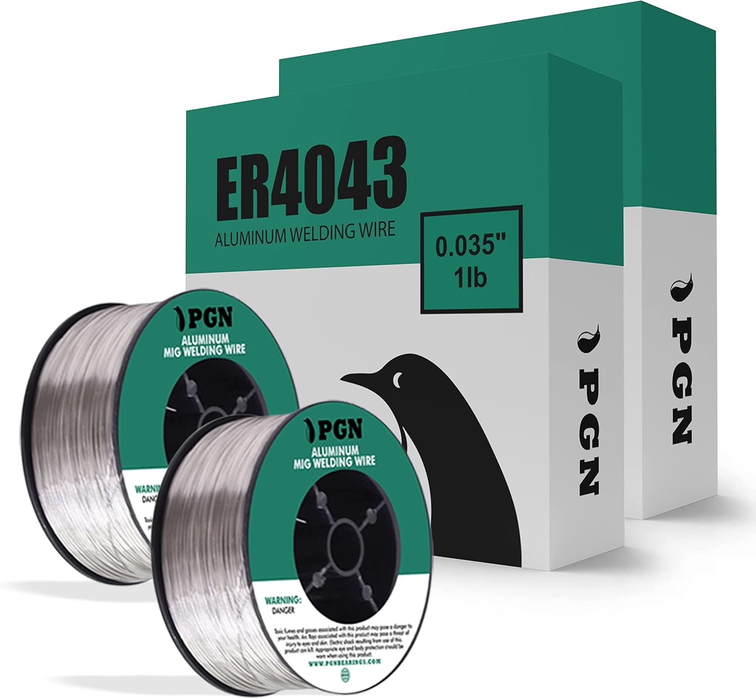 (2 Spools) PGN Aluminum MIG Welding Wire - ER4043-0.035 Inch, 1 Pound ...