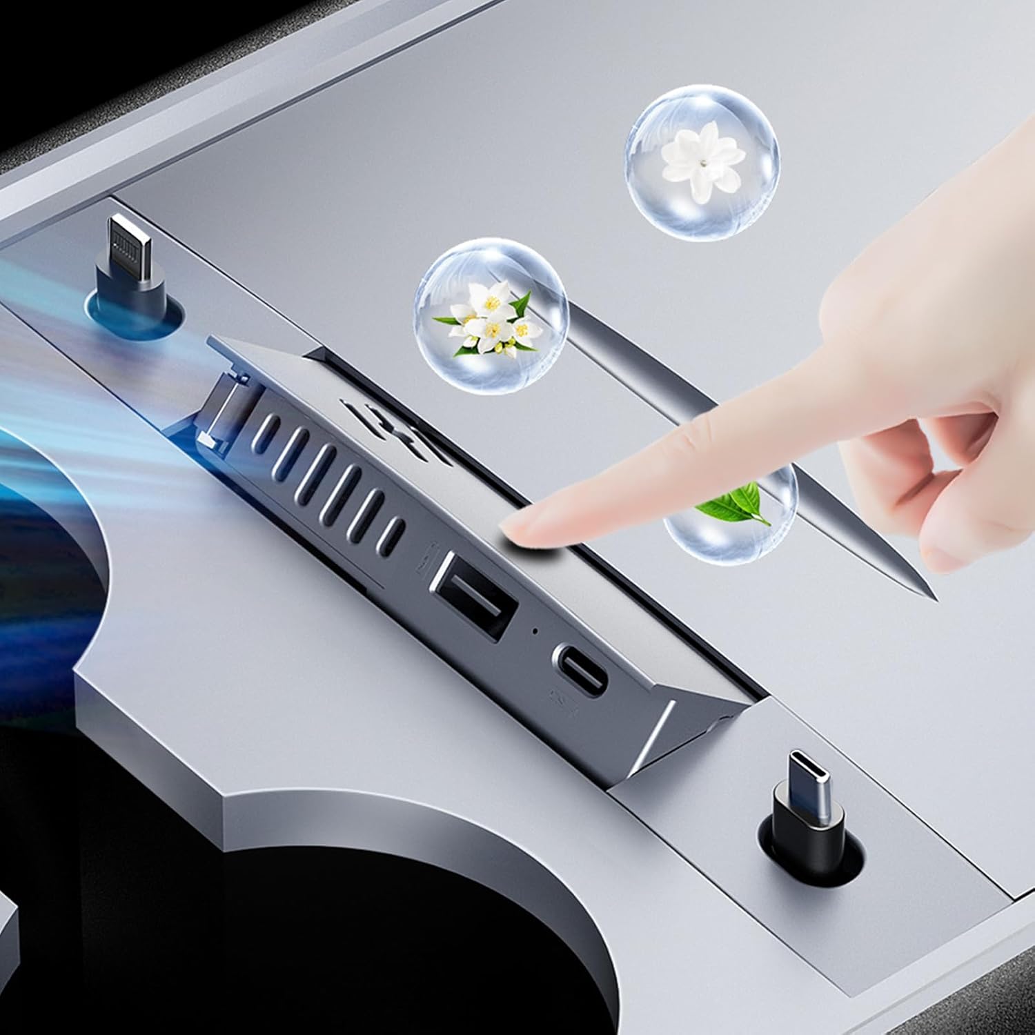 Amazon.com: Acteam Tesla USB Hub with Aromatherapy Expansion, Docking ...