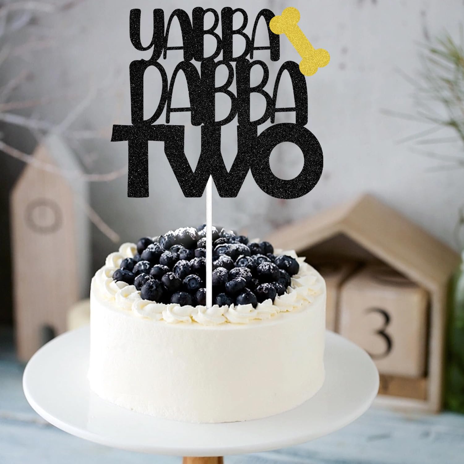 Snapklik.com : Flintstones 2nd Birthday Cake Decoration Yabba Dabba Two ...