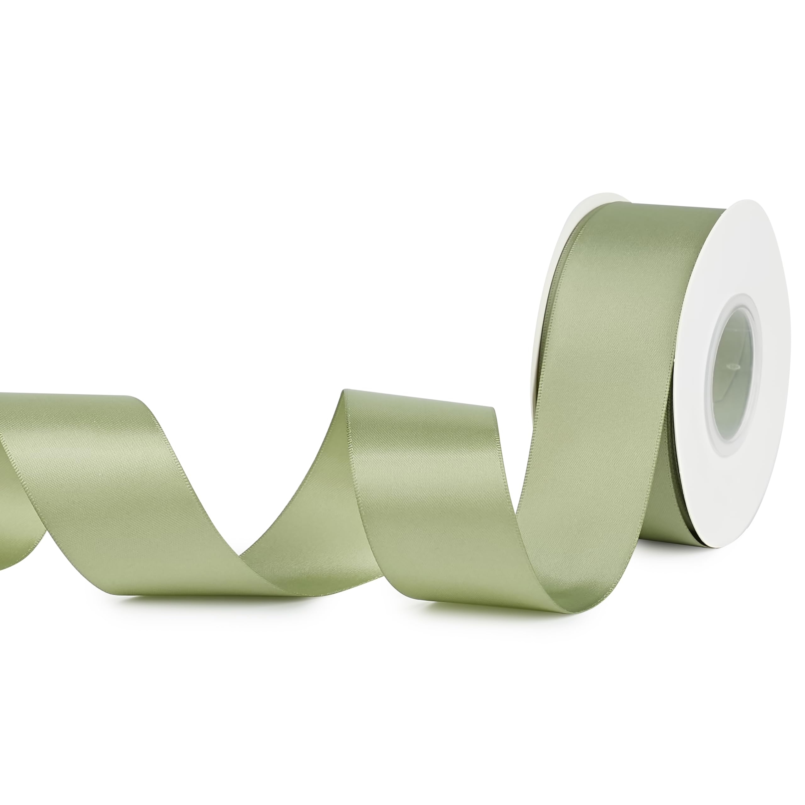 Amazon.com: Mayreel Sage Green Satin Ribbon 1-1/2 Inch Moss Ribbon for ...