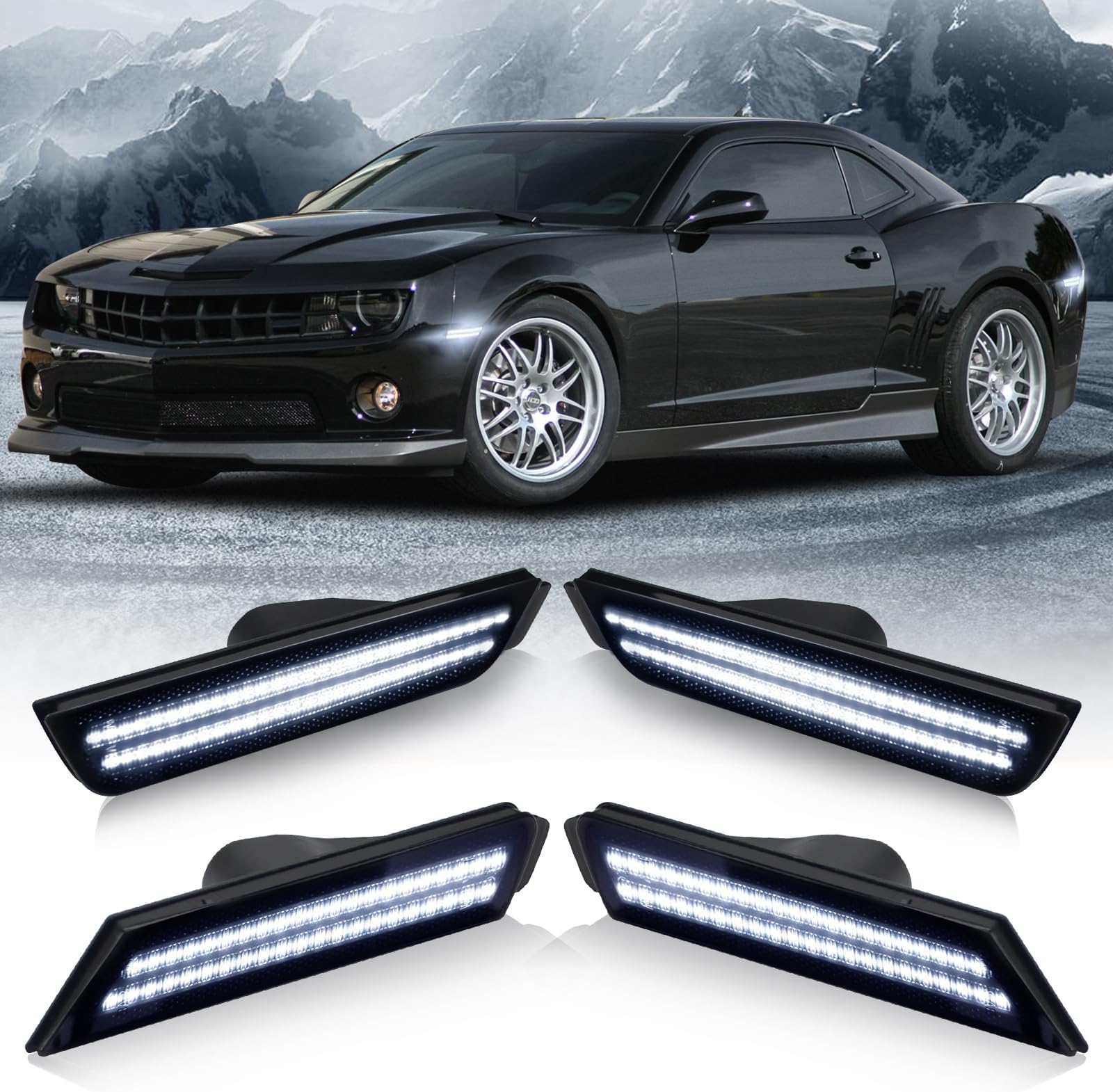 Amazon.com: AUTOXBERT Front Rear Side Fender Marker Light for 2010-2015 ...