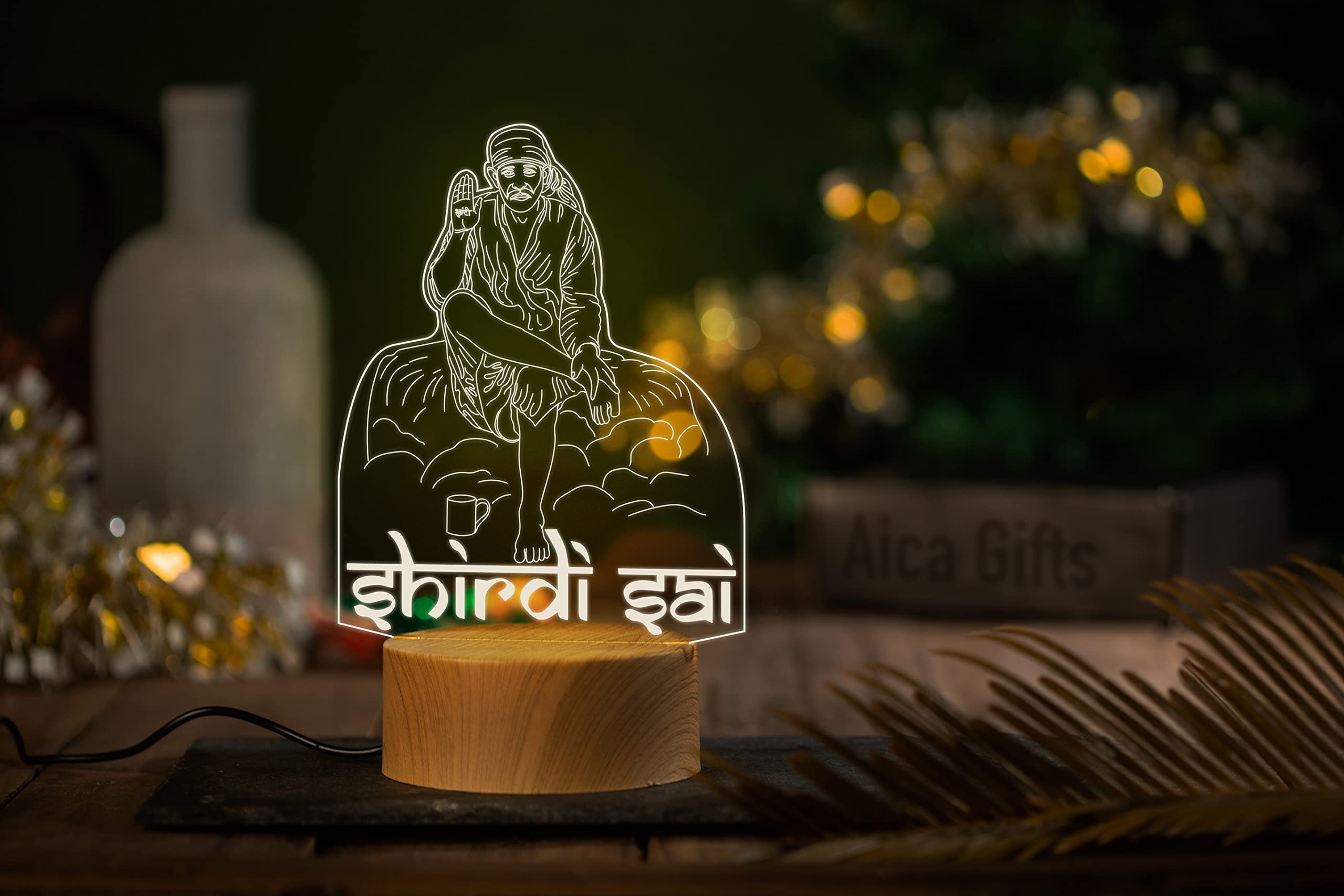 Aica Gifts Shirdi Sai Baba Photo Led Lamp Shirdi Sai | Desertcart KUWAIT