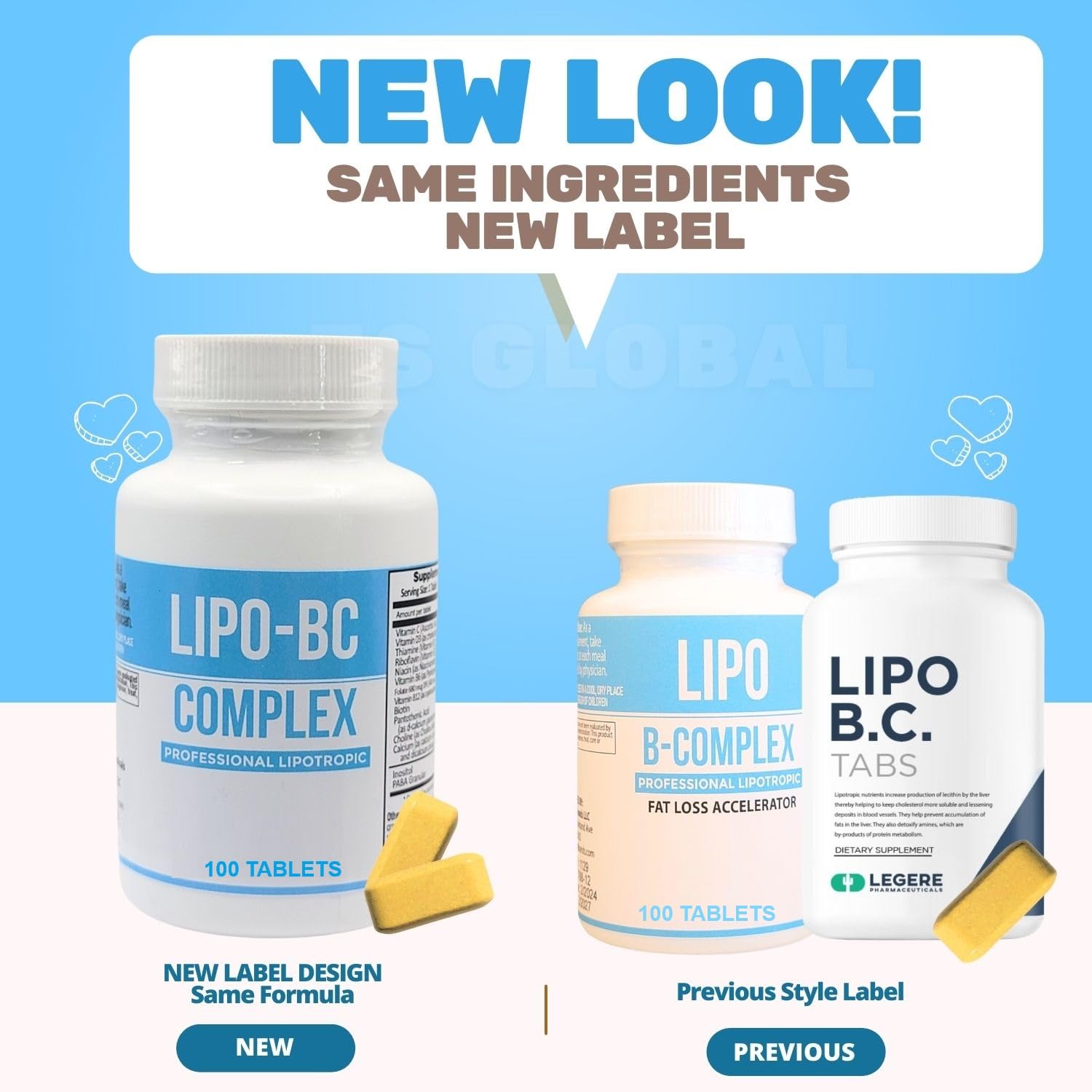 Snapklik.com : Legere Pharmaceuticals Lipo BC Complex 100 Tablets