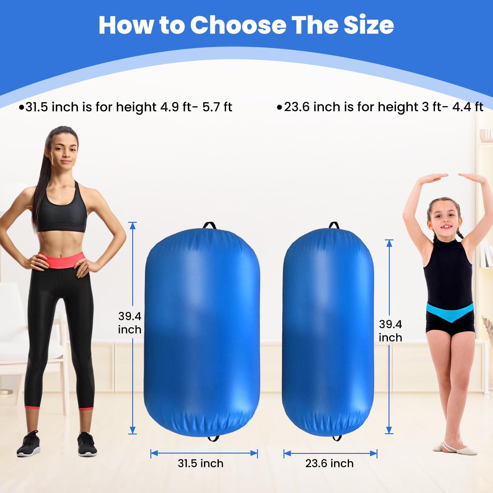 Snapklik.com : DOBESTS Air Barrel Gymnastics Air Roller Back Handspring ...
