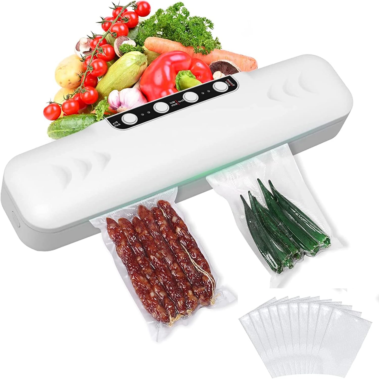 Amazon.com: Vacuum Sealer Machine, 60kpa Dry/Moist Food Sealer, Four ...