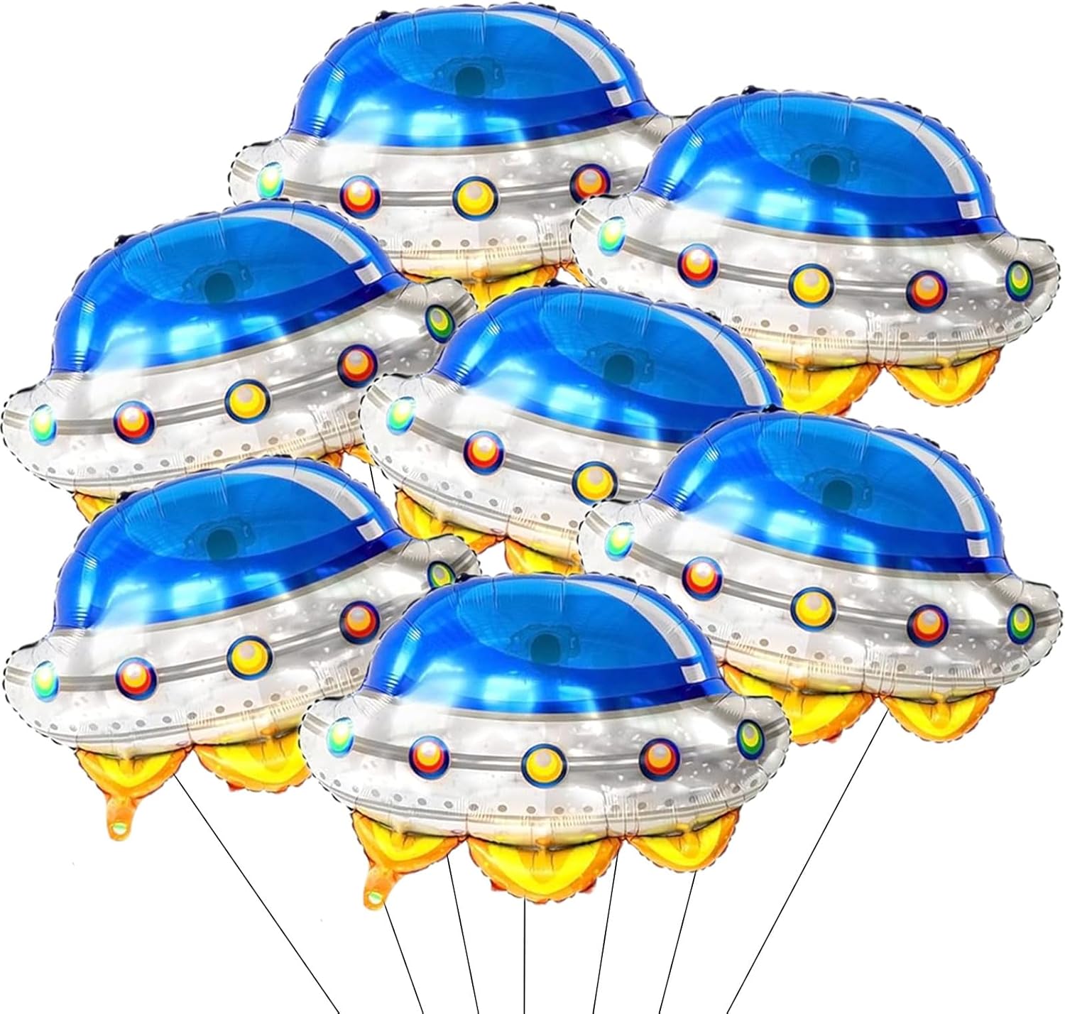 Amazon.com: Alien Balloons, UFO Balloons, Spaceship foil Balloons,Outer ...