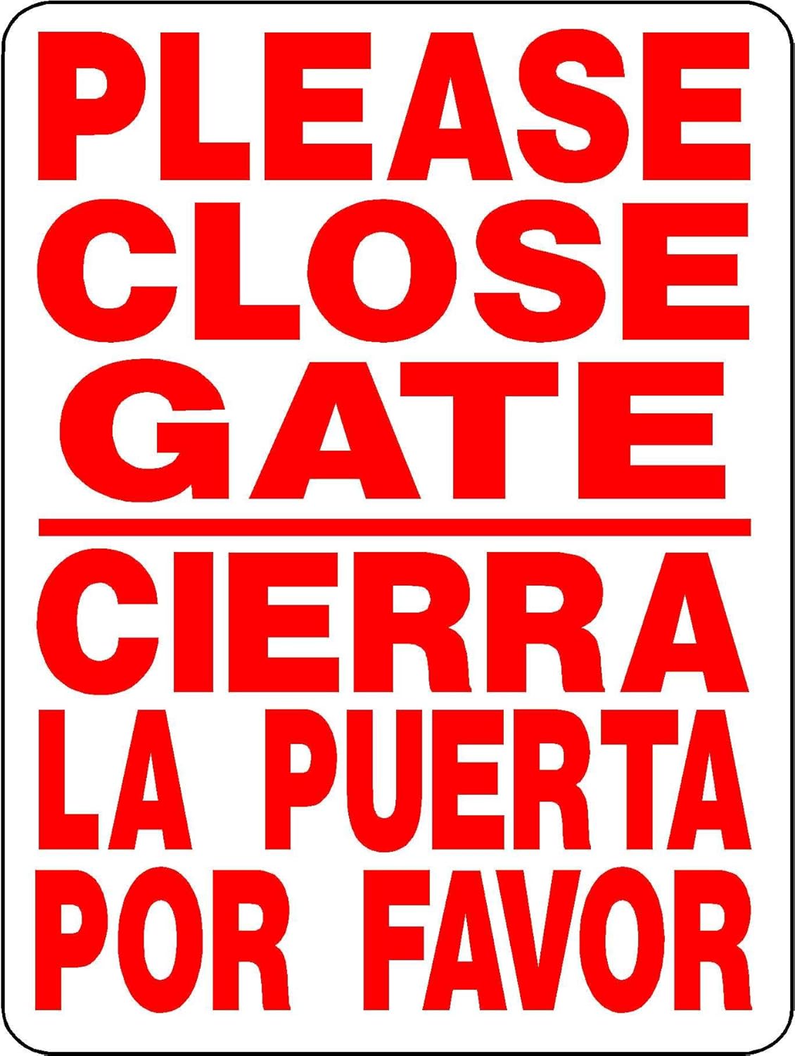 Amazon.com: HORSE STABLE GATE WARNING ALUMINUM SIGN 3136 9"x12 ...