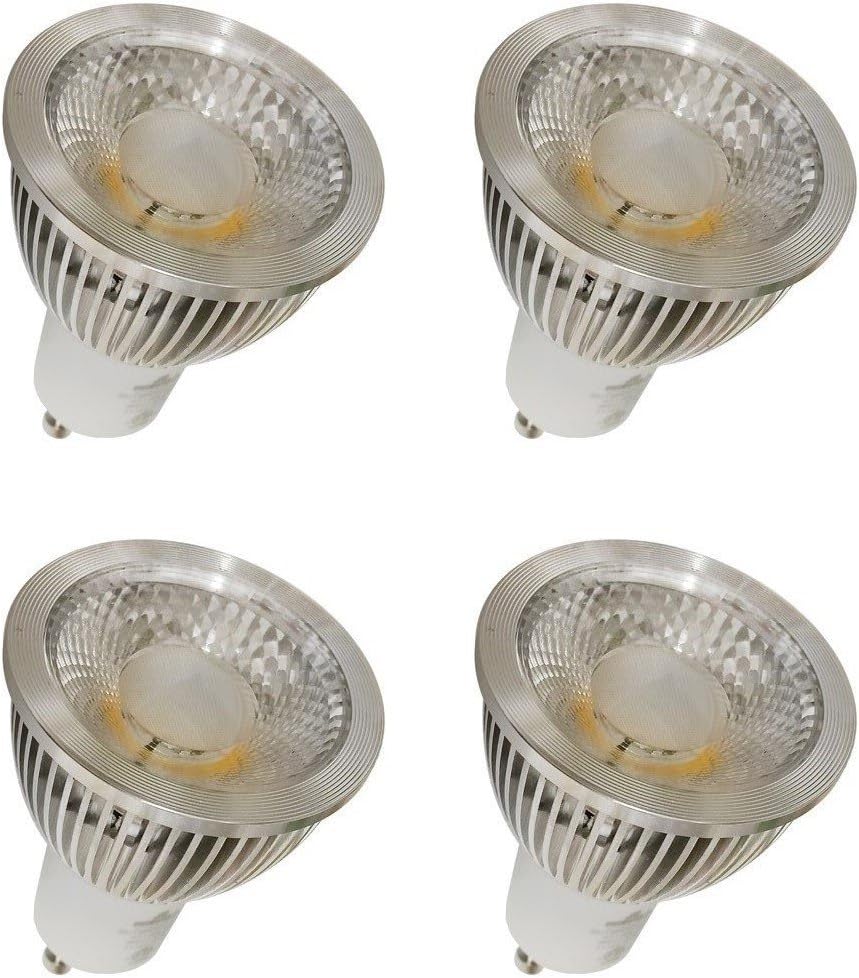 4 Pack Light Blue 6W GU10 LED Light Bulbs, 50W Halogen Bulb Equivalent ...