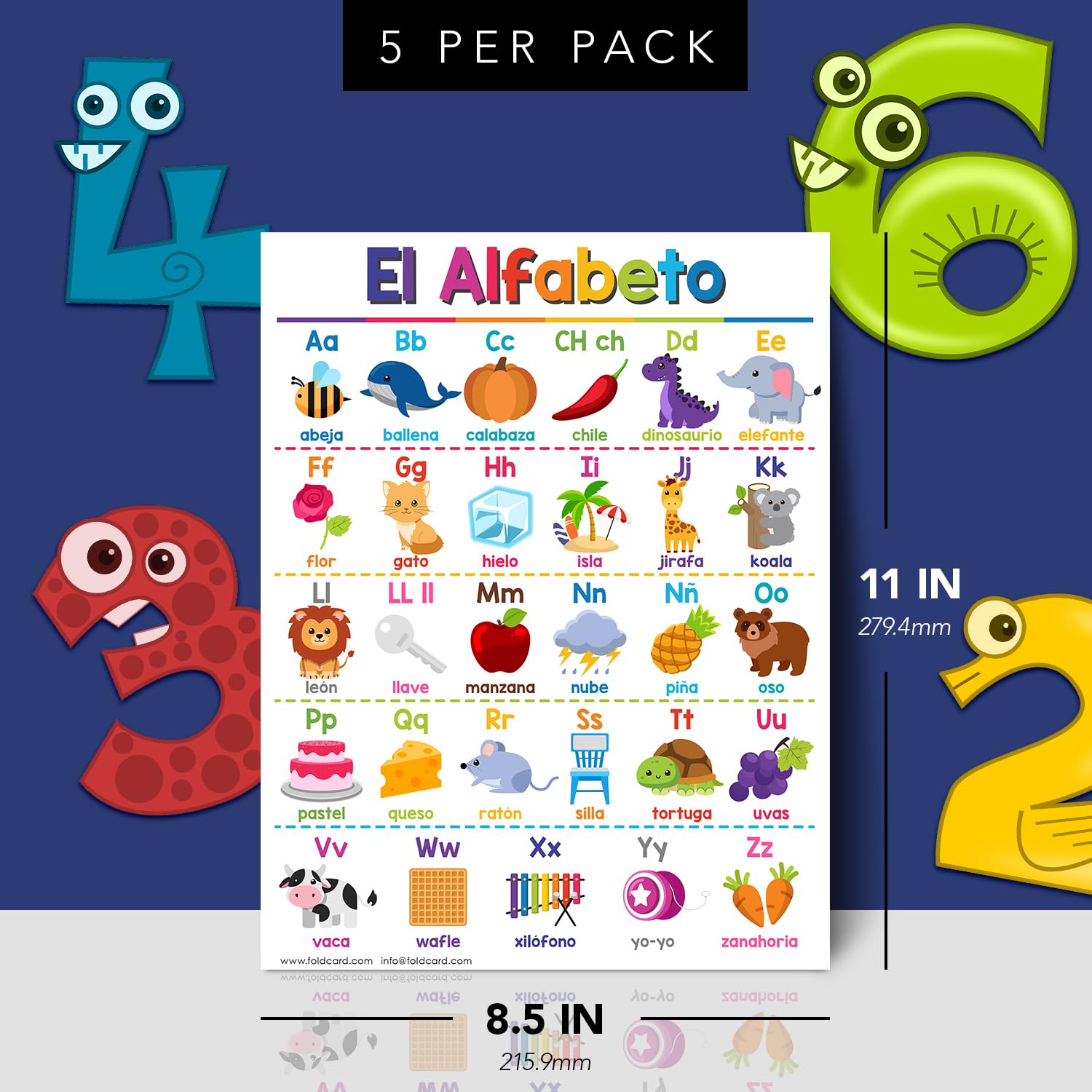 Learning Posters Spanish Days Of The Week Chart - Educational Poster ...