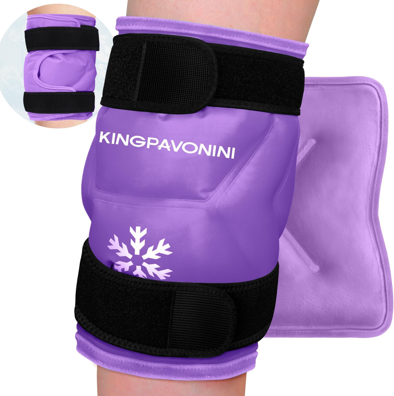 Amazon.com: XXL Knee Ice Pack Wrap for After Surgery, Reusable Gel Pack ...