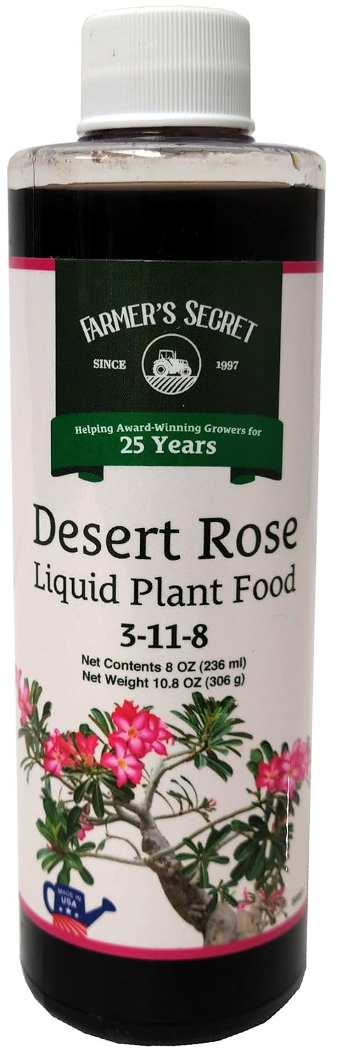 Amazon.com : Farmer's Secret Desert Rose Liquid Plant Food Fertilizer ...