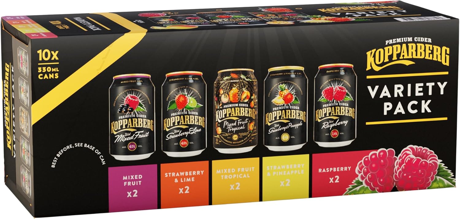 Kopparberg Fruit Cider Variety, 10 x 330ml : Amazon.co.uk: Grocery