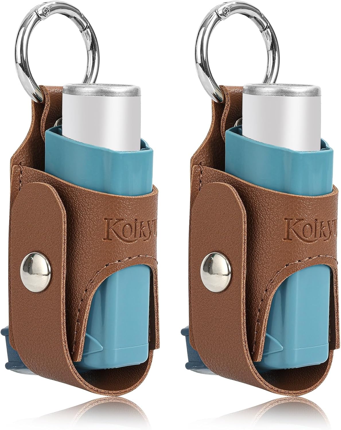 Koikyu Asthma Inhaler Holder Carrying Holder PU Leather Travel Holder ...