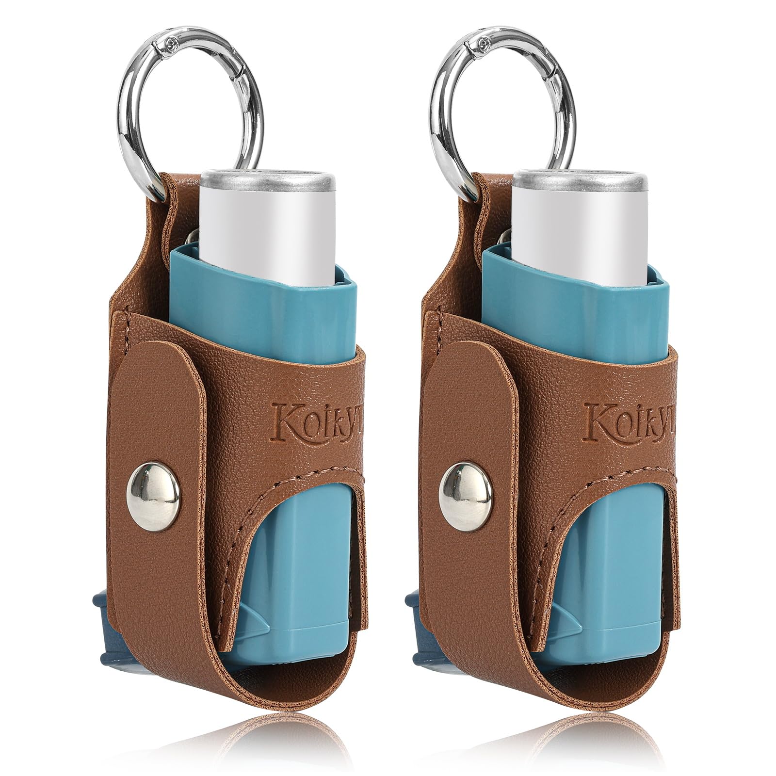 Koikyu Asthma Inhaler Holder Carrying Holder PU Leather Travel Holder ...
