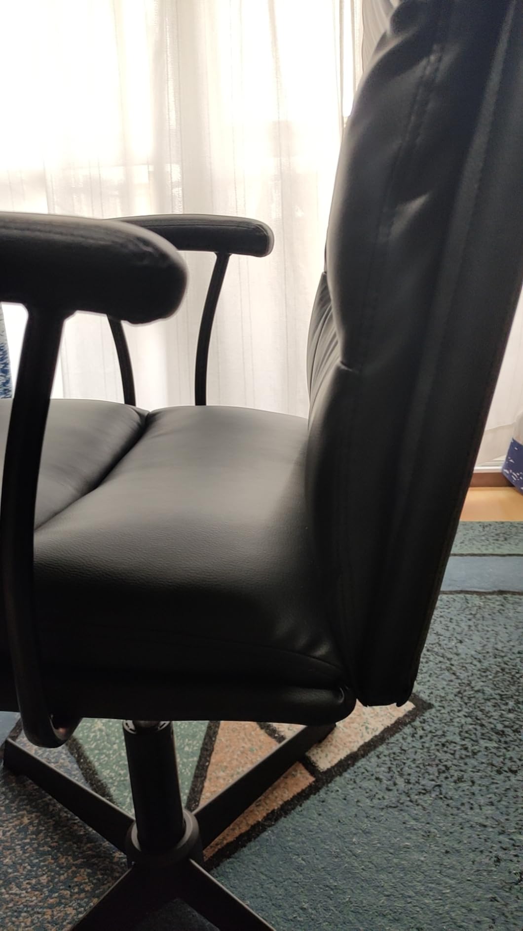 Amazon.co.jp: Okeysen C010 Office Chair, Desk Chair, No Wheels, Chair ...