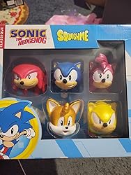 Amazon.com: Sonic The Hedgehog SquishMe Series 1 Collectors Box 6-Pack ...