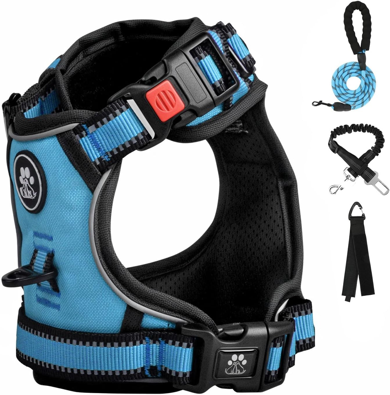 Amazon.com : NESTROAD No Pull Dog Harness,Adjustable Oxford Dog Vest ...