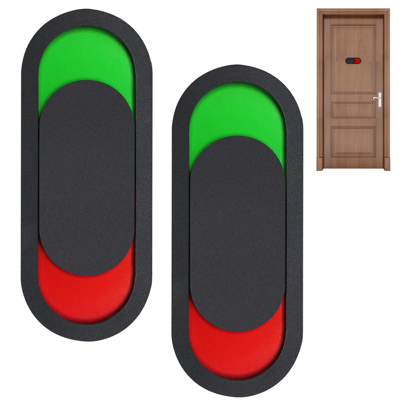 Set of 2 occupied free sign with slider, occupied sign toilet, please ...