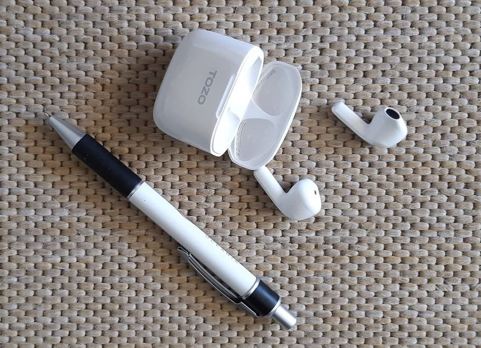 TOZO A3 Wireless Earbuds Bluetooth 5.3 Half in-Ear Lightweight Headsets ...