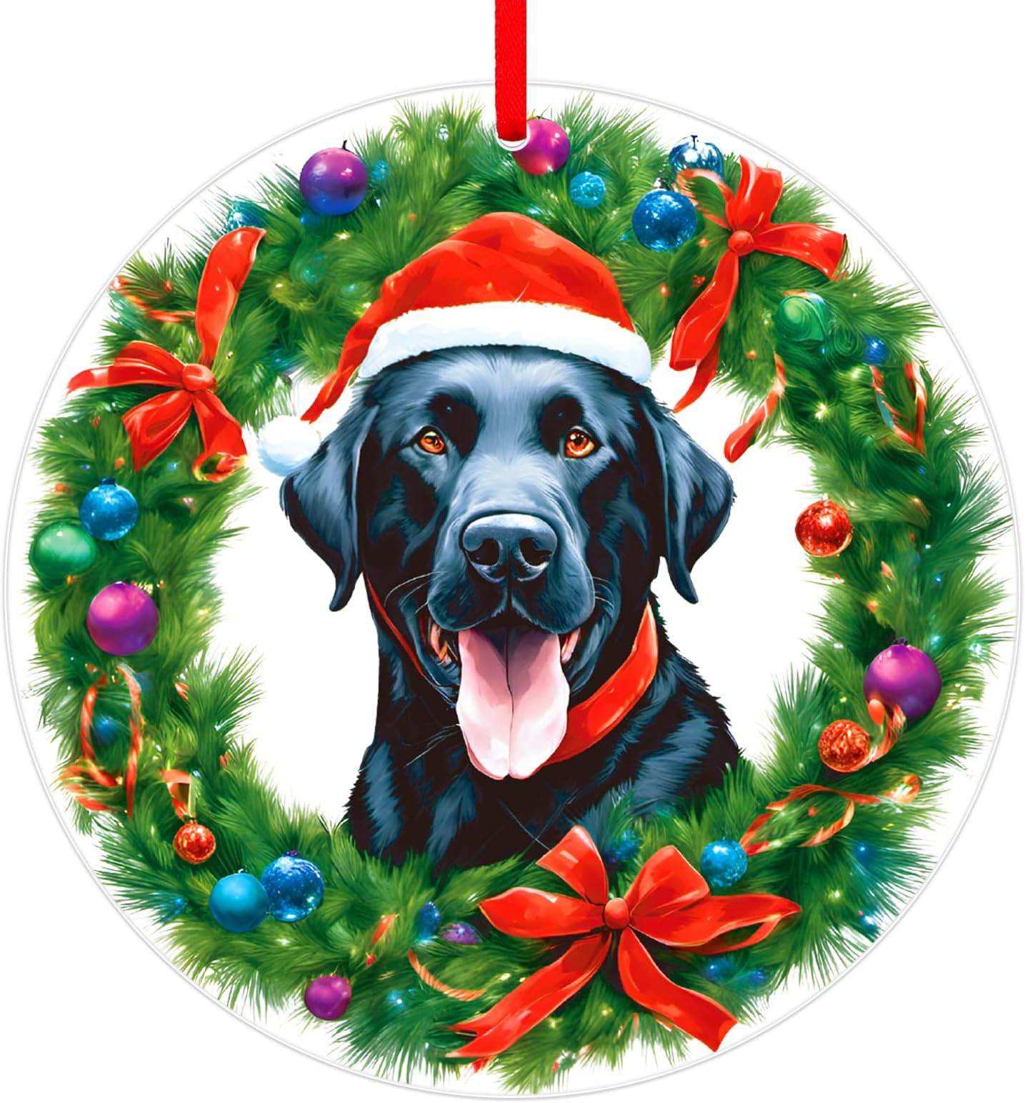 Amazon.com: Gallerie II Black Lab in Pickup Truck with Christmas Xmas ...