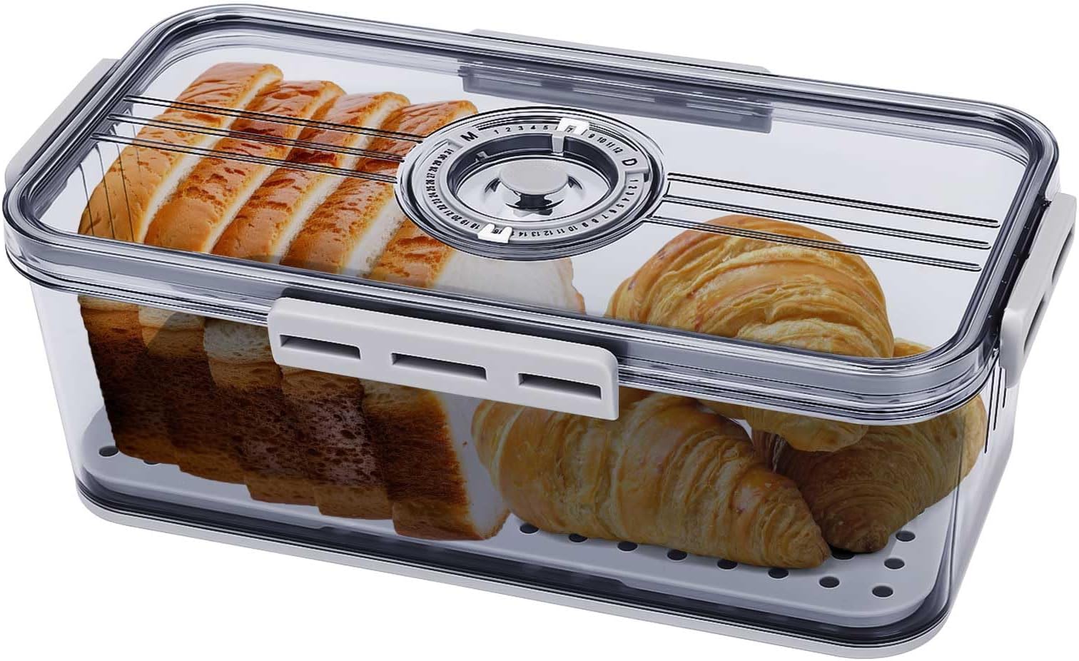 Amazon.com: Bread Storage Container with Airtight Lid - 304 Stainless ...
