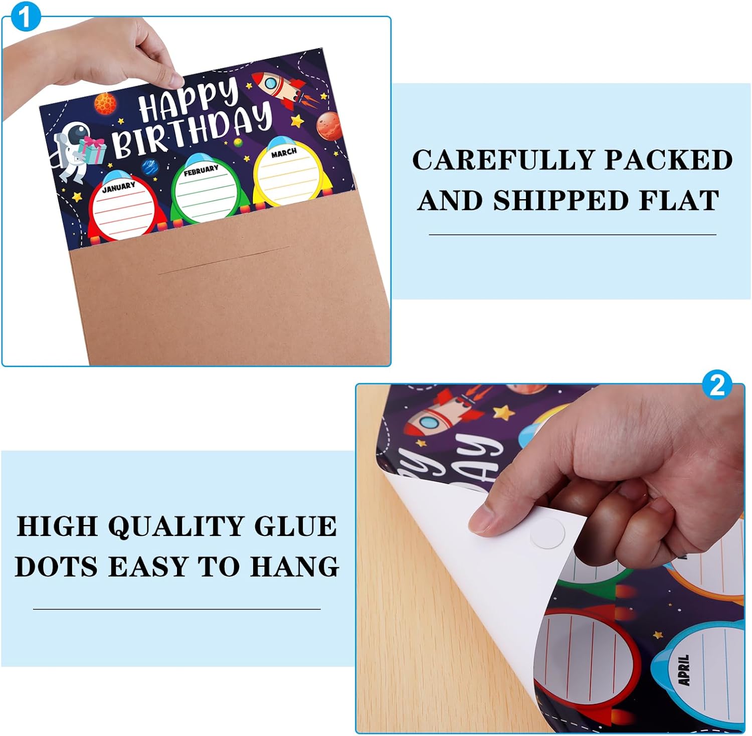 WhatSign Outer Space Birthday Chart - Reusable Philippines | Ubuy