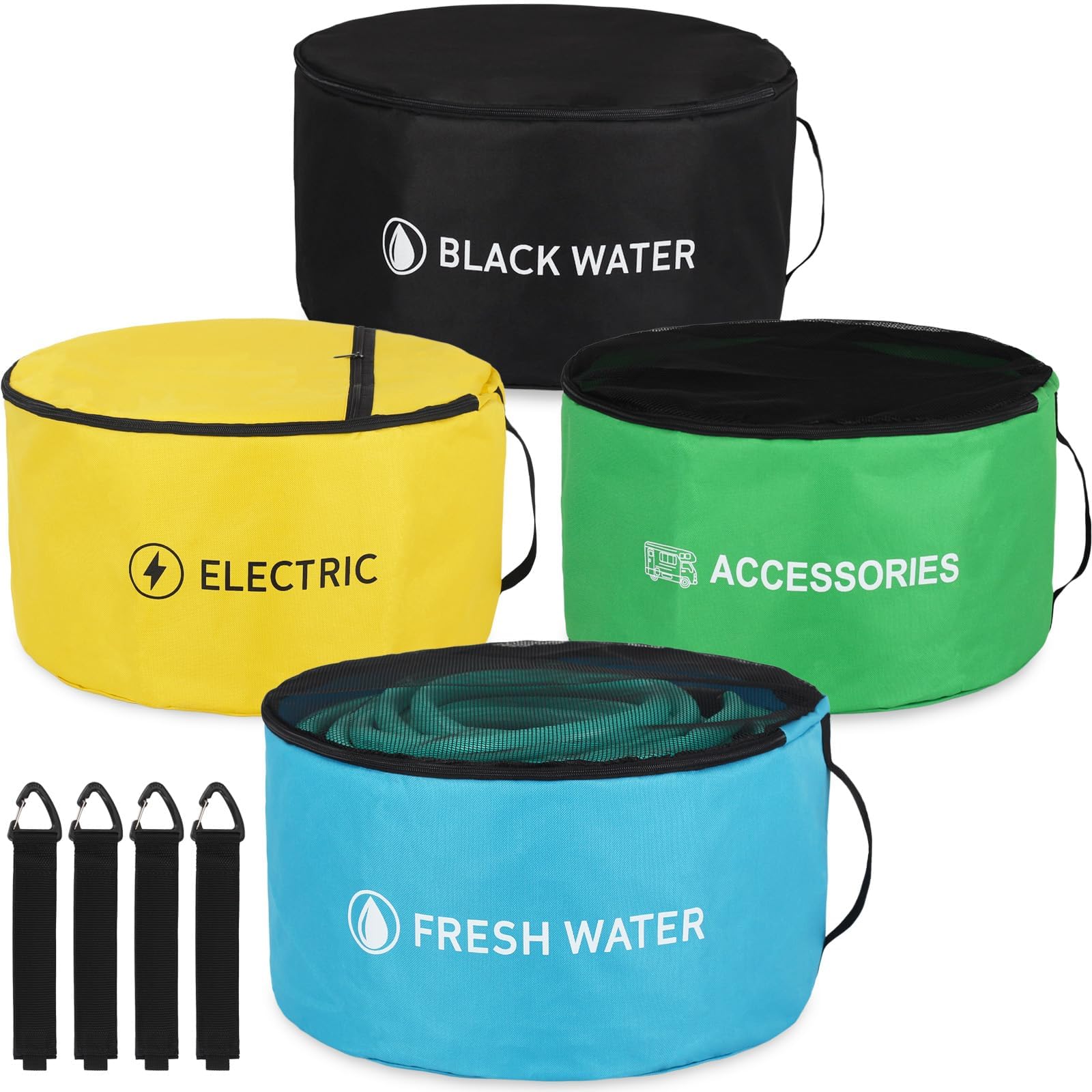 Amazon.com: DanDee® 5-PACK Waterproof RV Hose Bag Storage, RV Utility ...