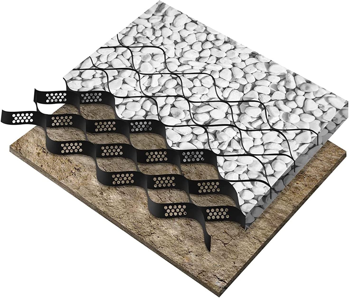 Amazon.co.jp: Gravel Protection Mat Mud Erosion Control for Garden ...